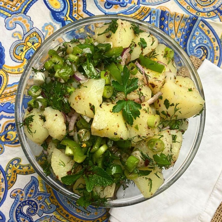 Dominican Potato Salad (Pink Potato Salad) | Tater Tales