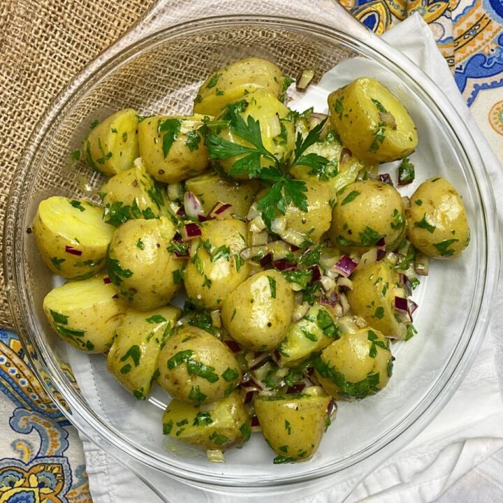 Dominican Potato Salad (Pink Potato Salad) | Tater Tales